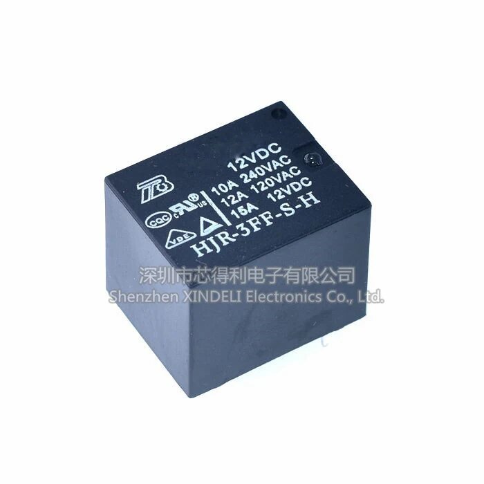 Реле DIP4 HJR-3FF-S-H 12VDC T73 10A 12V 4PIN, 2 шт.