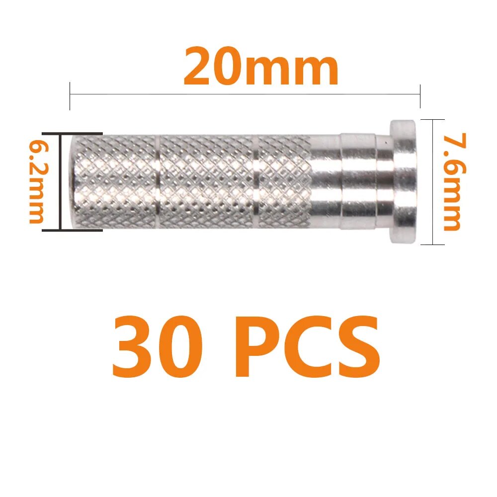 Стрелы из углеродного и стекловолокна с алюминиевыми вкладками 12/24 шт. 30PCS 6.2mm