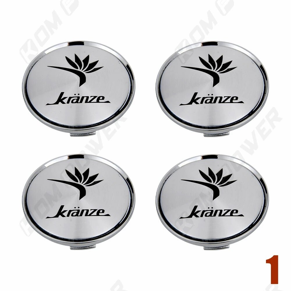 4 шт. OD 63 мм/ID 58 мм Центральная крышка KRANZE логотип эмблема обода колпачки для обода колеса автомобиля колпачок