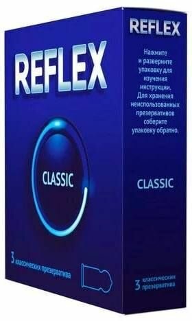 Reflex Classic презервативы в смазке, 3 шт.