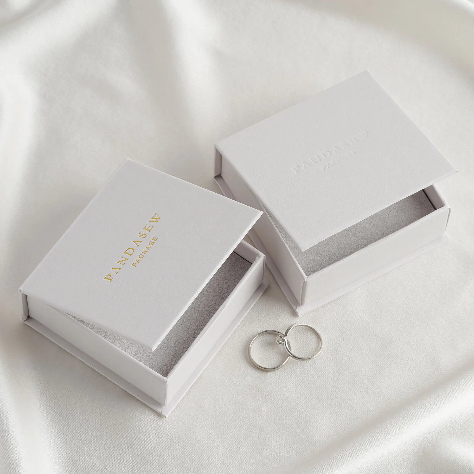 Картонные подарочные коробки с логотипом 20 шт. White