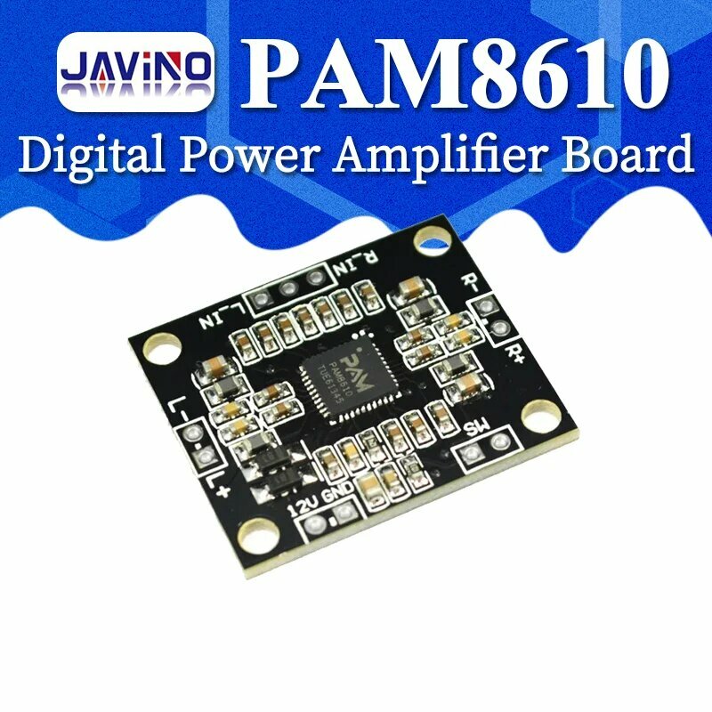 PAM8610 Плата цифрового усилителя мощности 2x15 Вт Двухканальный стерео мини-плата усилителя мощности класса D
