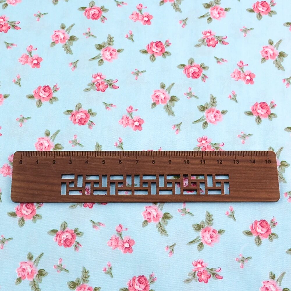 Ткань хлопковая TERAMILA "Розы", 50x160 см, x335-2