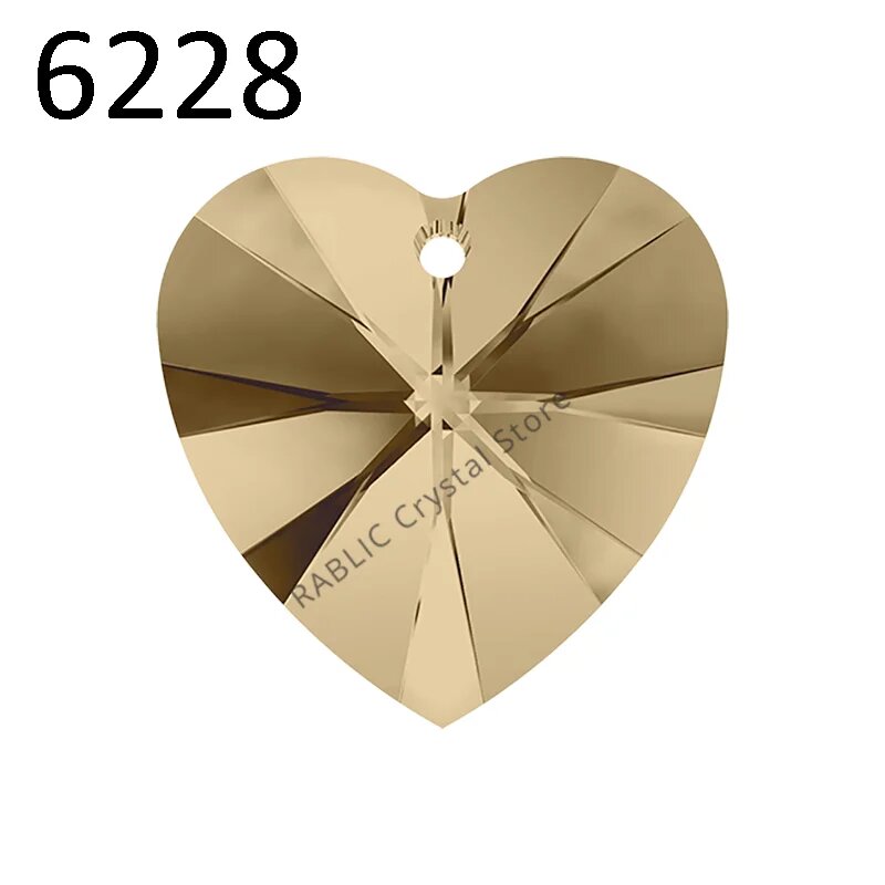 Хрустальные бусины XILION сердце 1 шт. 10.3x10mm (1 piece), Crystal 001 GSHA