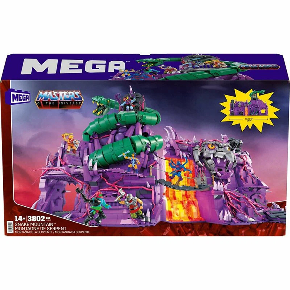 Mega Masters of the Universe Snake Mountain / Детский творческий набор веселых строительных игрушек, Змеиная гора