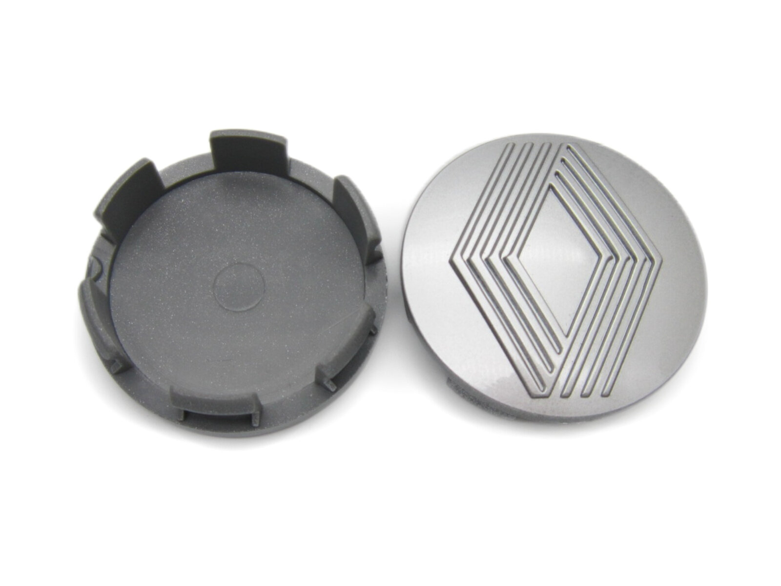 Колпачок, заглушка для литого диска СКАД Renault silver, 56/51/12 мм,1 шт.