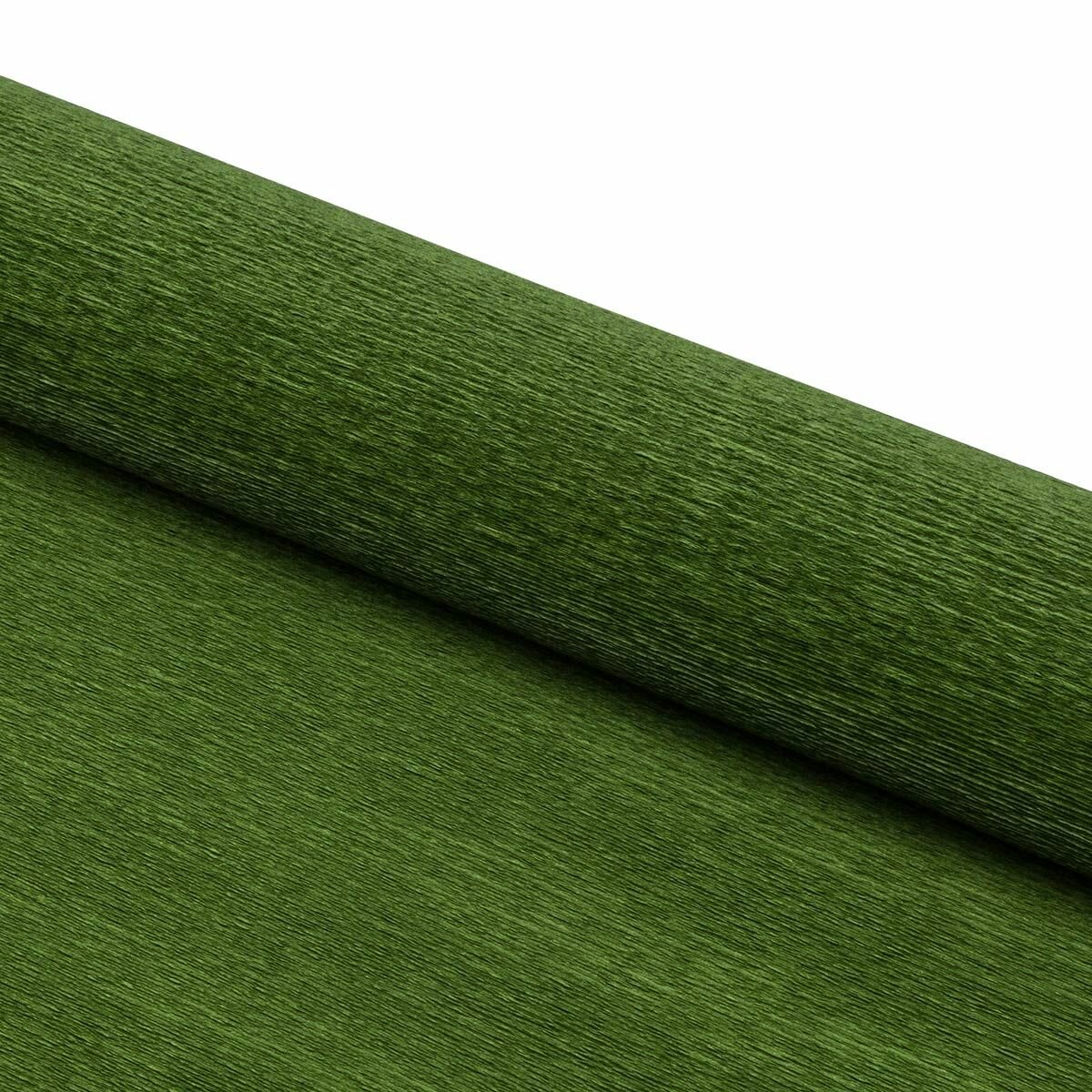 87538036 Бумага гофрированная простая, 50см*2,5м 180гр 591 травяная