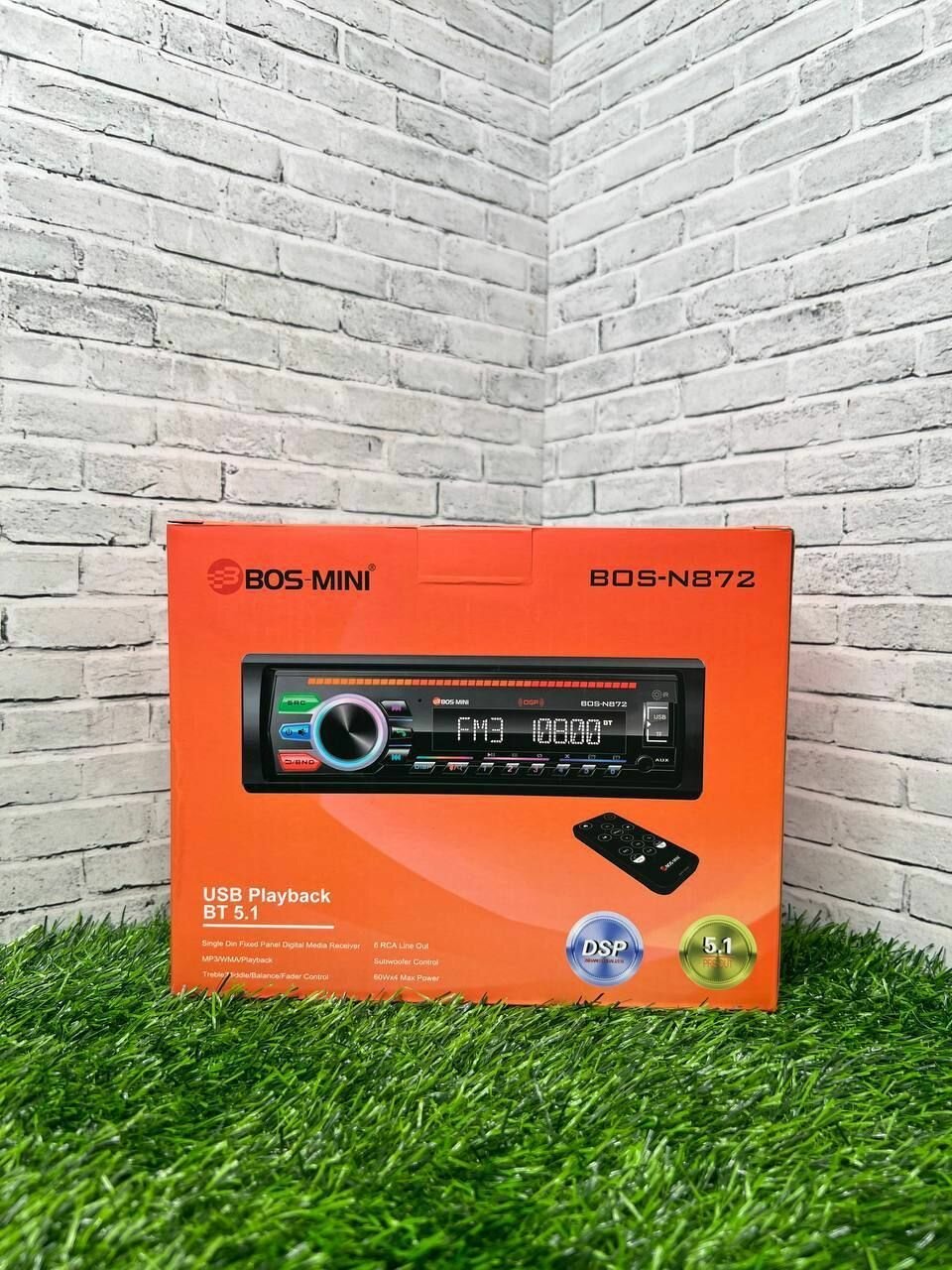 Автомагнитола Bos Mini Bos N872 Bluetooth USB AUX