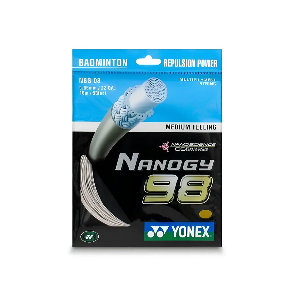 Струна для бадминтона Yonex Nanogy 98 (10м.) Silver