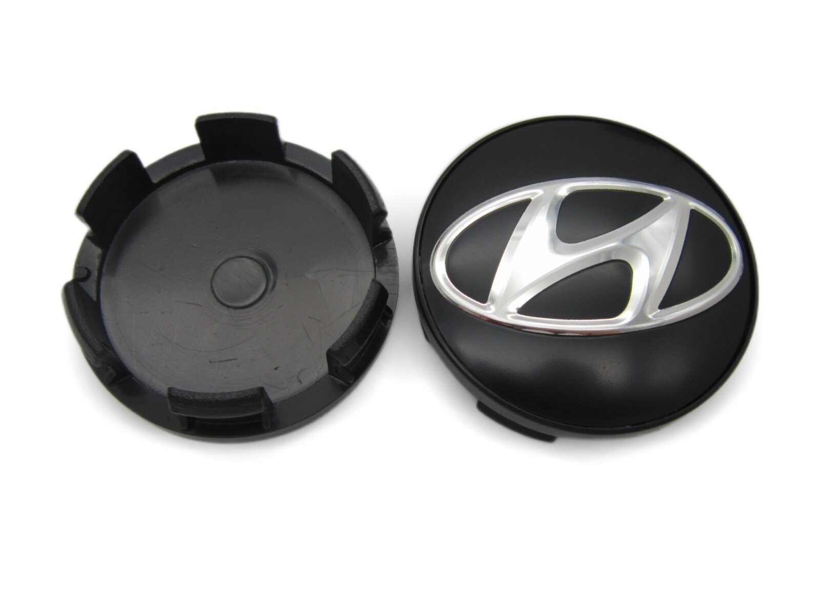 Колпачок, заглушка для литого диска СКАД Хендай черный, 56/51/12 мм, 1 шт.
