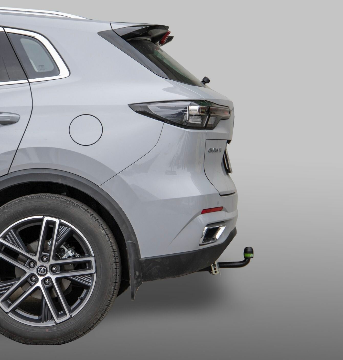 Фаркоп Лидер-плюс для Changan CS55 Plus 2023- без выреза бампера. Нагрузки: 750/75 кг, (без электрики в комплекте) - C402-A