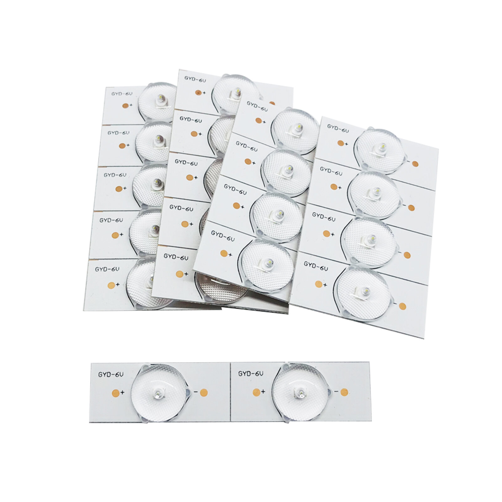 20PCS 6V SMD Lamp Beads with Optical Lens Fliter for 32-65 LED TV Repair Led Light Strip Parts Accessories