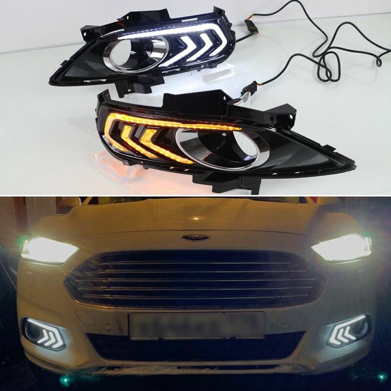 Светодиодные дневные ходовые огни применяется к Ford Mondeo V 2013-2018