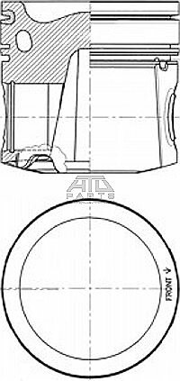 Поршнекомплект Komatsu SAA6D107E-1, Cummins QSB6.7 d107.0+0.5 mm (4955481) KS