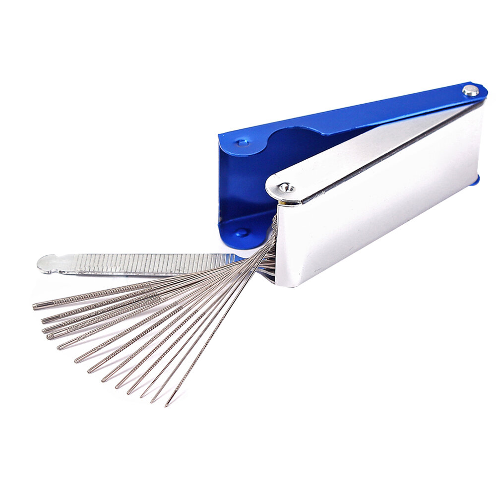 Набор напильников для порожка и бриджа гитары, набор инструментов для лютье, 13 размеров напильников, 1 плоский напильник для банджо, мандолины, бас-гитары, пазов для струн.