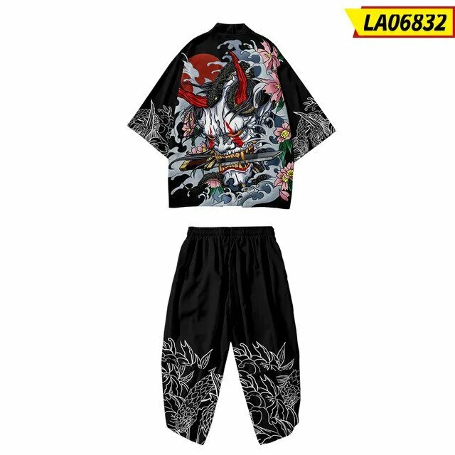 Nifineo Японское кимоно кардиган комплект полиэстер unisex XXXL, hftz-205