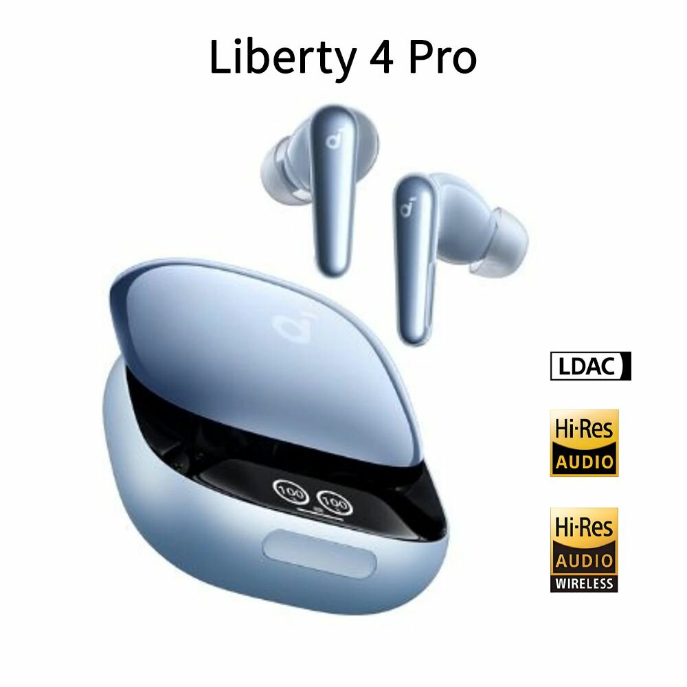 Наушники беспроводные с микрофоном, Bluetooth, USB Type-C, голубой