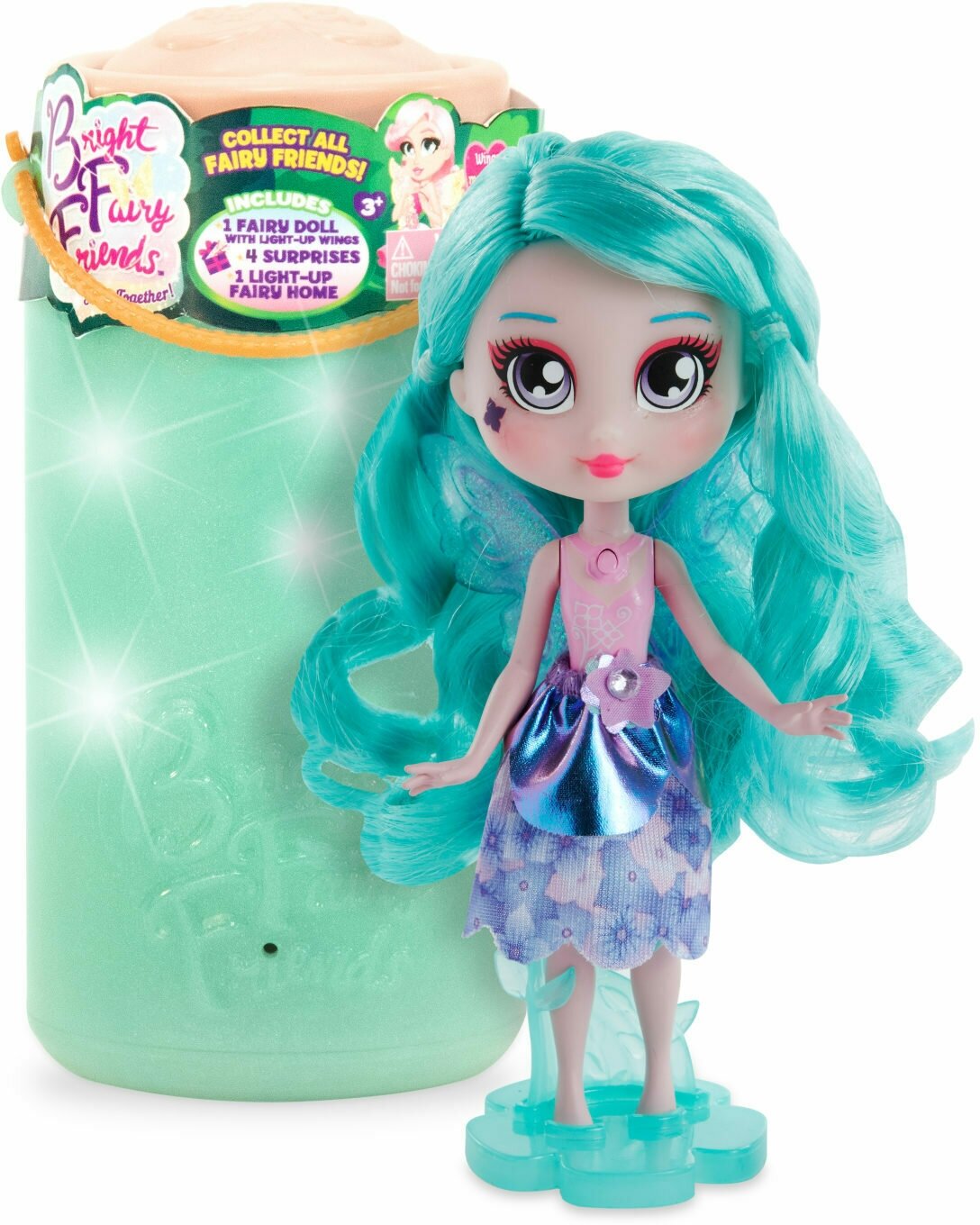 Bright Fairy Friends Фея-подружка Ариэль с домом-фонариком, 15 см (разноцветный)