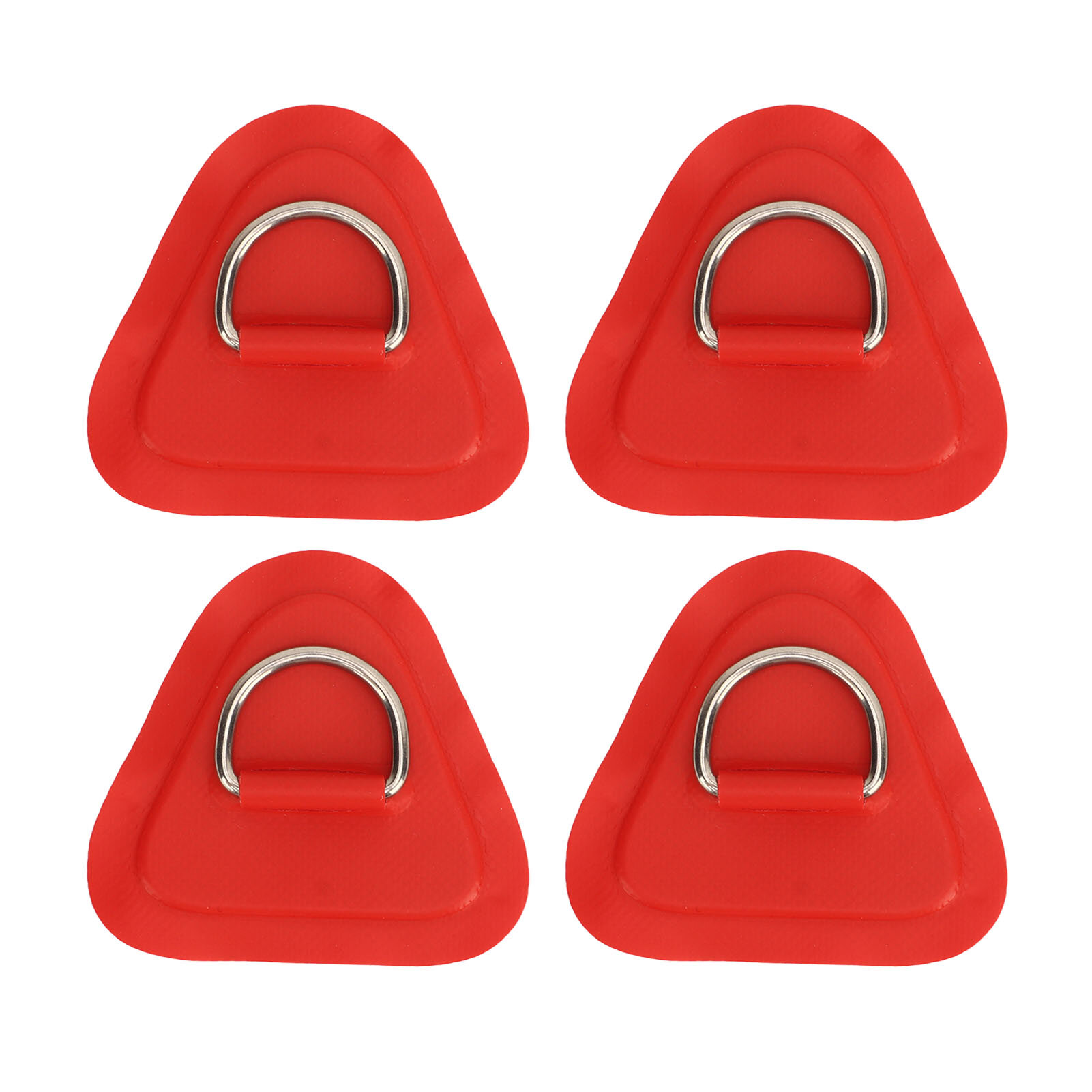 4 шт. D-образные кольца из нержавеющей стали для надувных лодок, досок для серфинга, шлюпок и досок для гребли, красные.