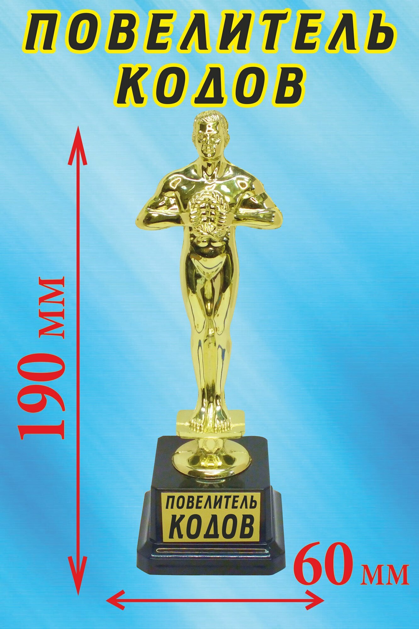 Кубок подарочный Оскар " Повелитель кодов ".