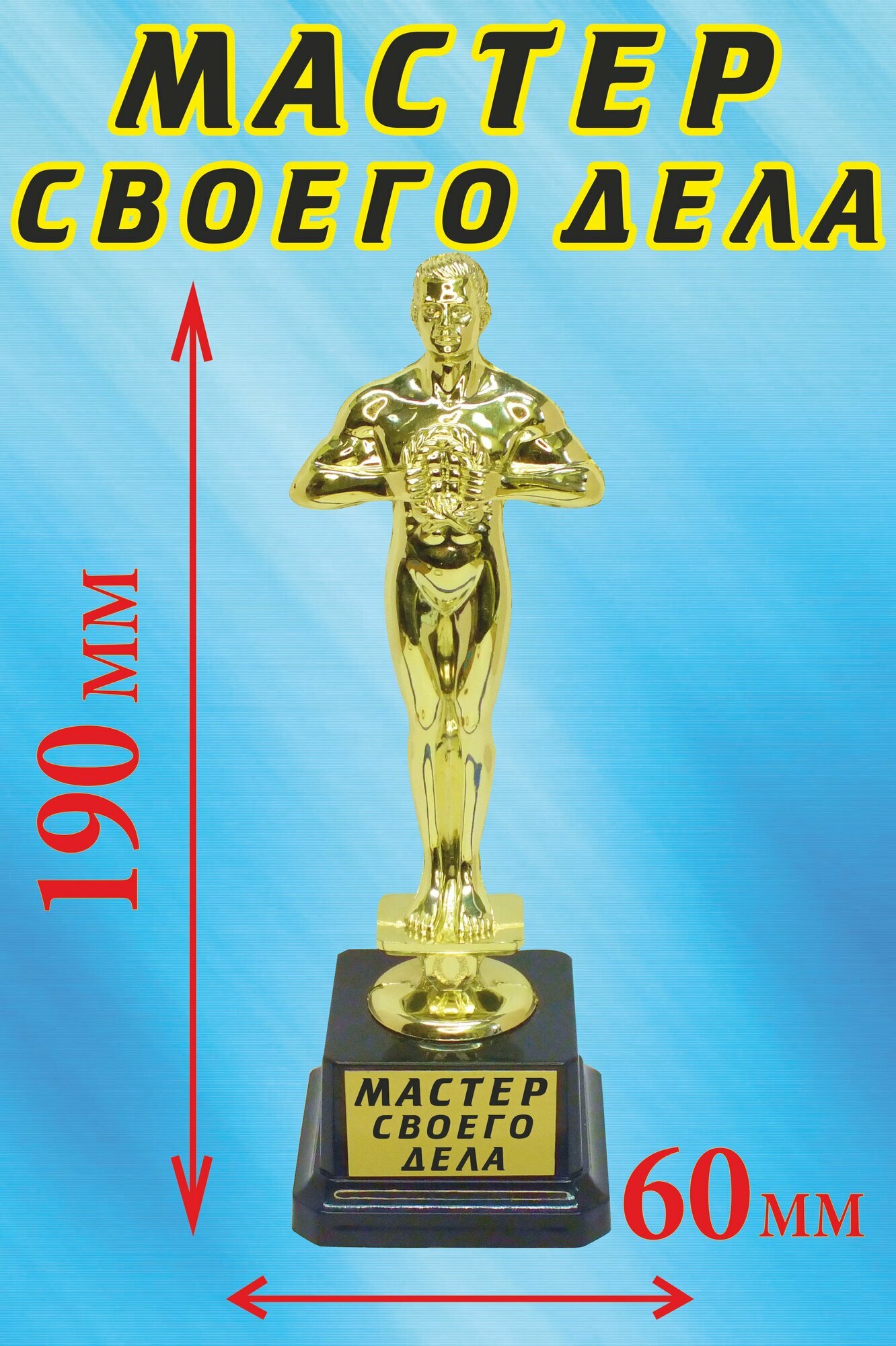 Кубок подарочный Оскар " Мастер своего дела ".