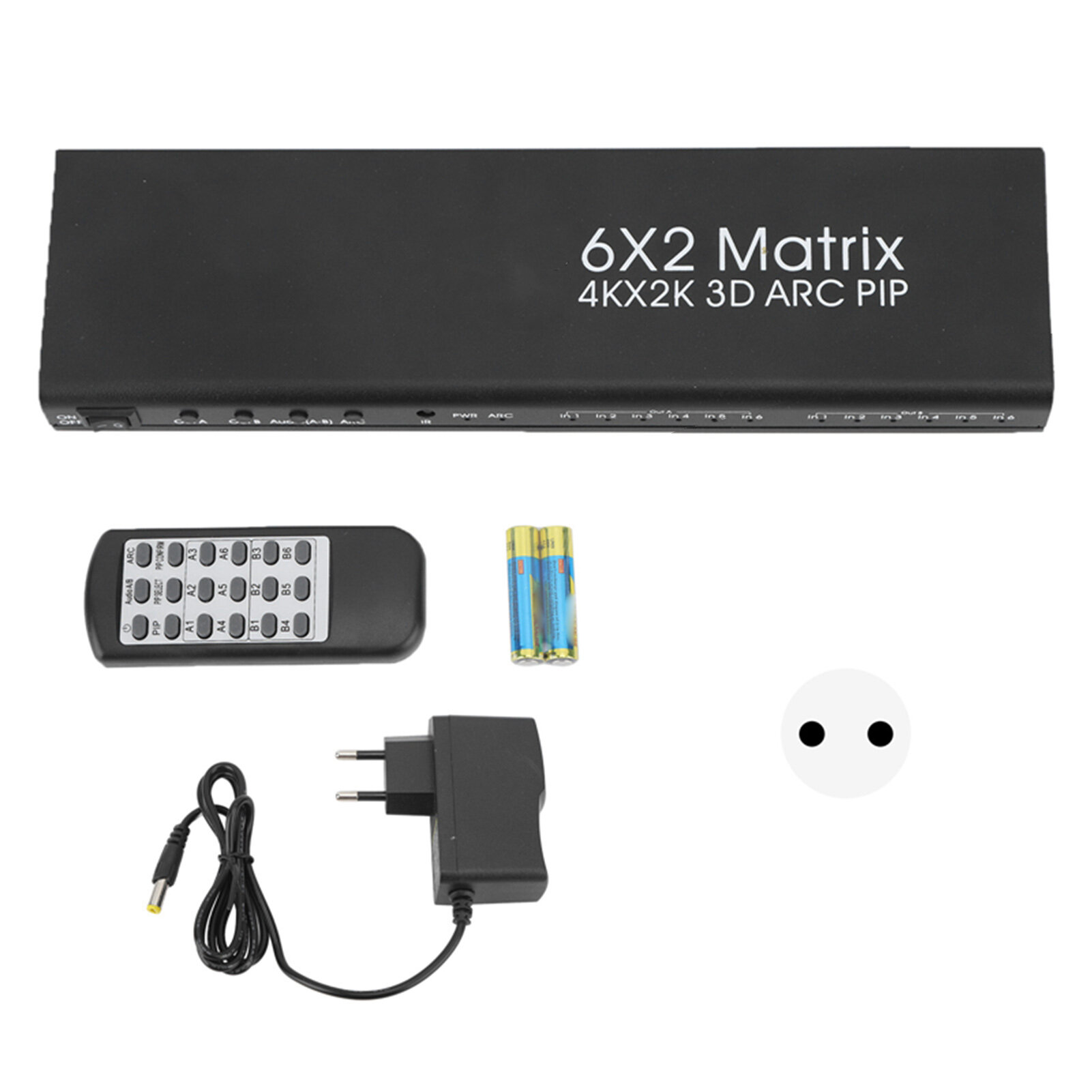 6x2 HD Multimedia Interface КоммутаторСплиттер 6 в 2 PIP Картинка в Картинке 4K Переключатель 100240