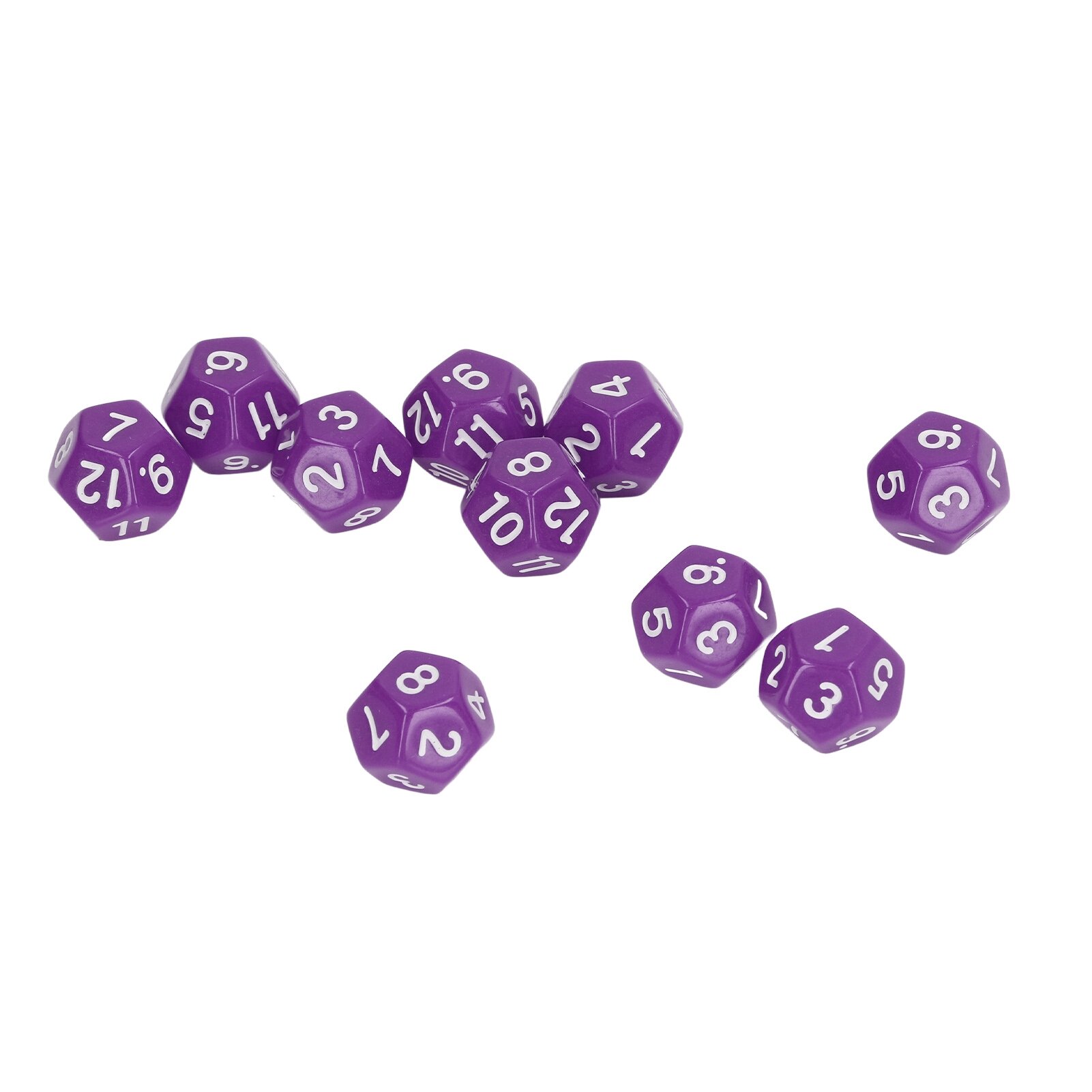 Набор из 40 игральных костей с 12 гранями, многогранные игральные кости для семейной вечеринки, настольной игры в паб-клуб, фиолетового цвета