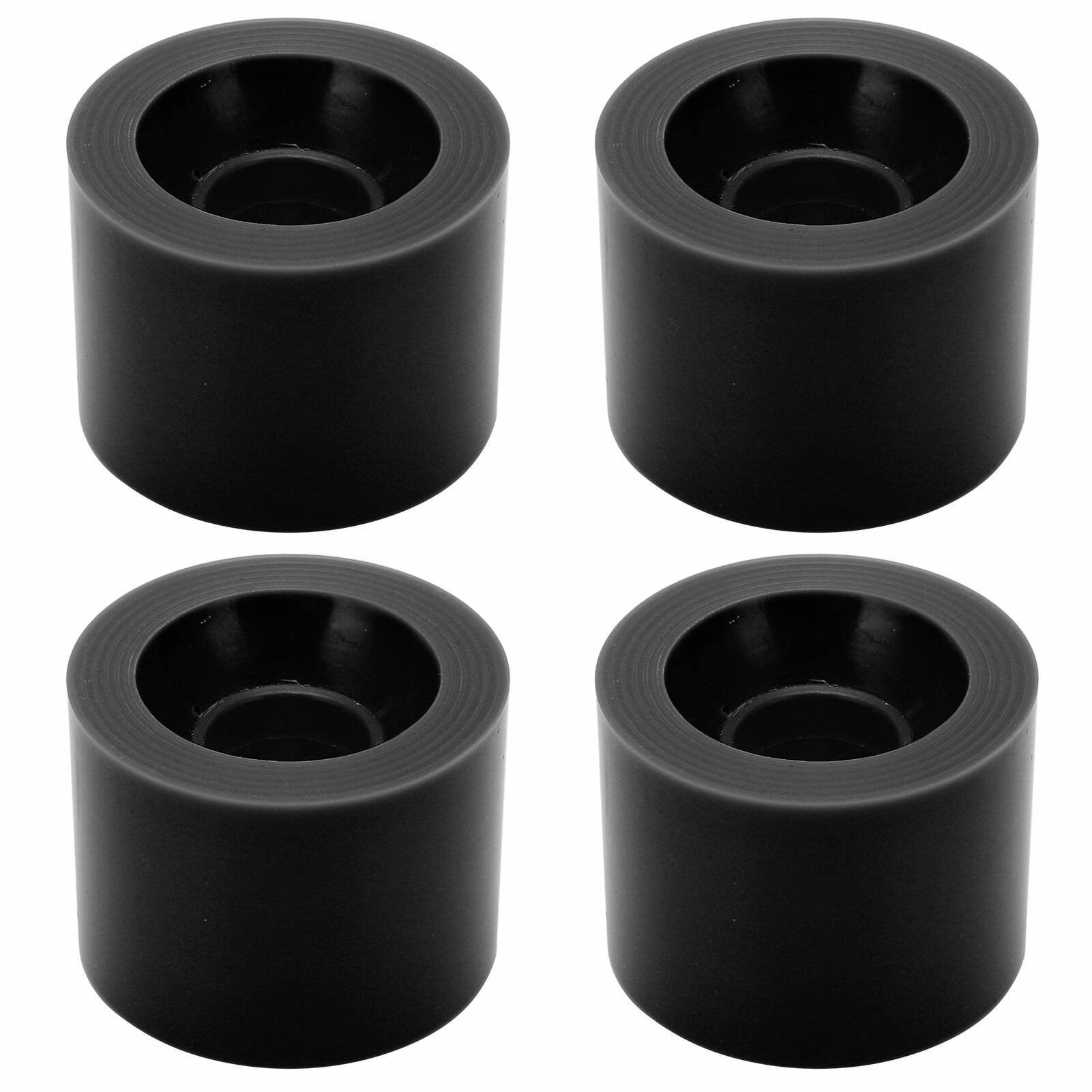 4 колеса 60x45 мм 78A для скейтборда (черные)