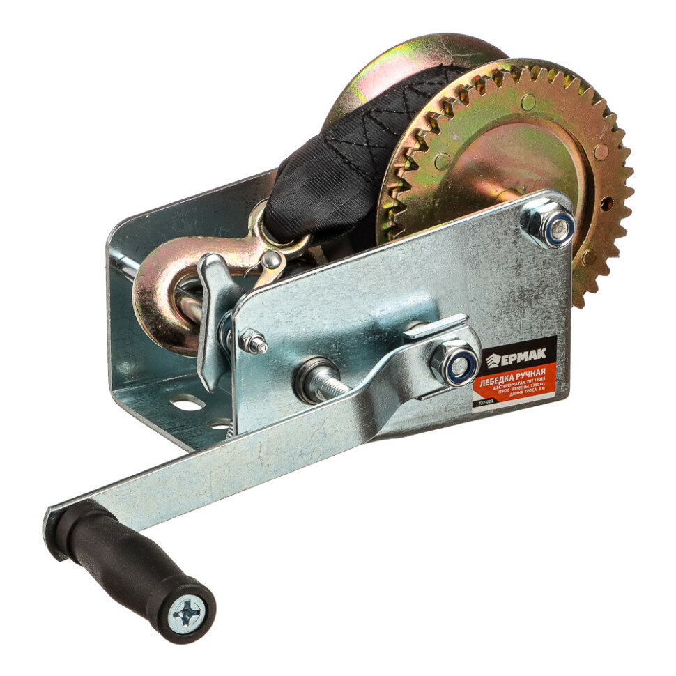 Ермак TRТ 1301С (737-023), Лебедка ручная (металлический трос), 1360кг, L-10м Е
