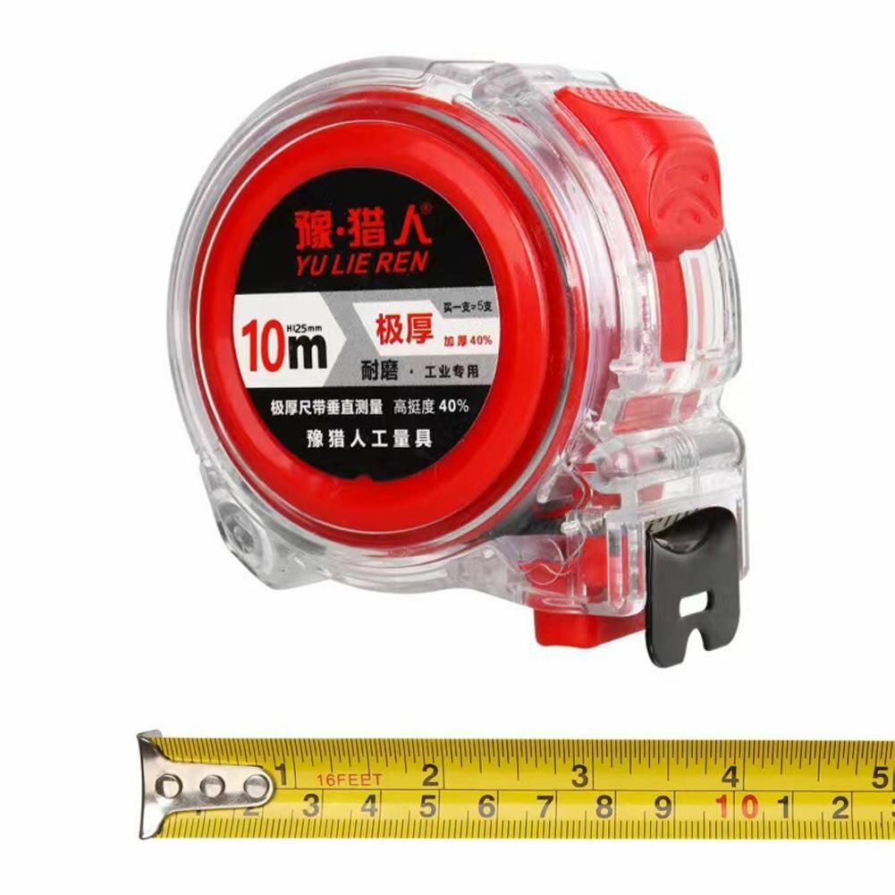 Рулетка метрическая телескопическая высокоточная 5М/10М, устойчивая к падениям