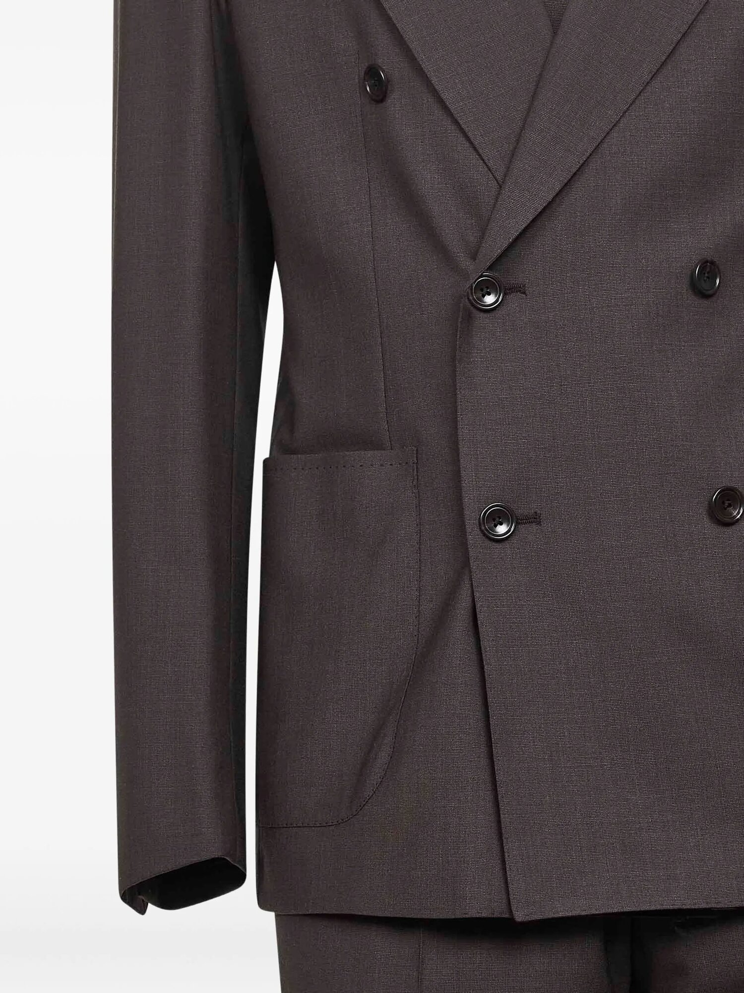 Комбинезон Tagliatore Peak-lapel double-breasted suit, размер 52, brown — фото 1