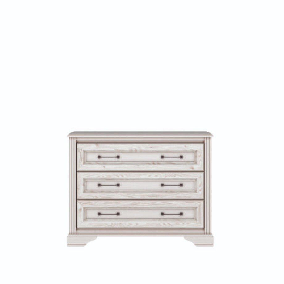 Комод 3 ящика БРВ-Мебель Стилиус KOM3S лиственница сибирская ш. 104 см, в. 81 см, гл. 41 см