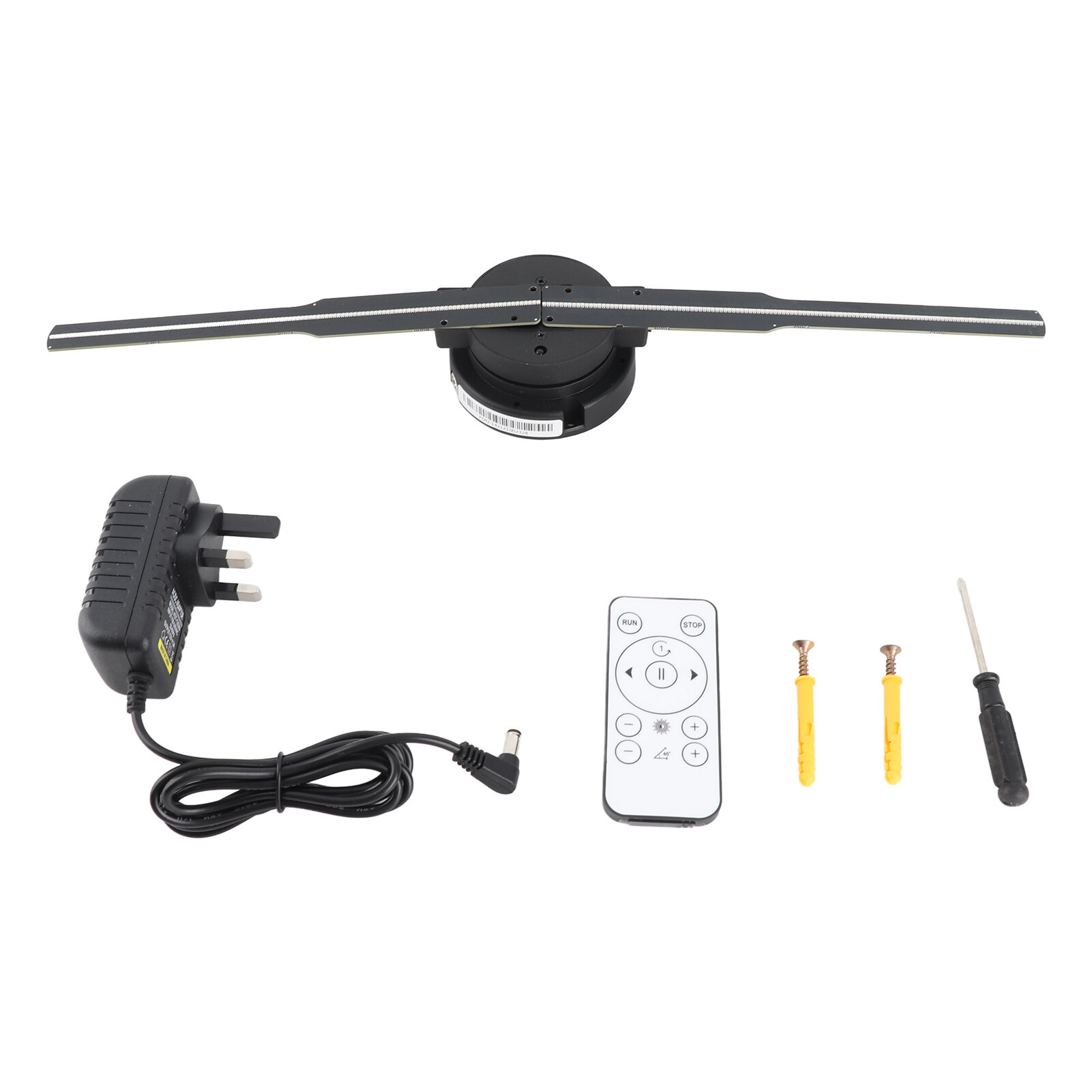 3D-голографический проектор-вентилятор PD42, 244 светодиода, 16 ГБ, настенный, пульт, для бизнеса.