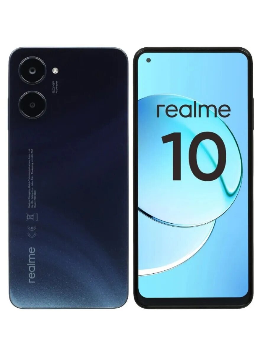 6.4" Смартфон 10 RMX3630 6052249 LTE 4+128 ГБ черный РСТ