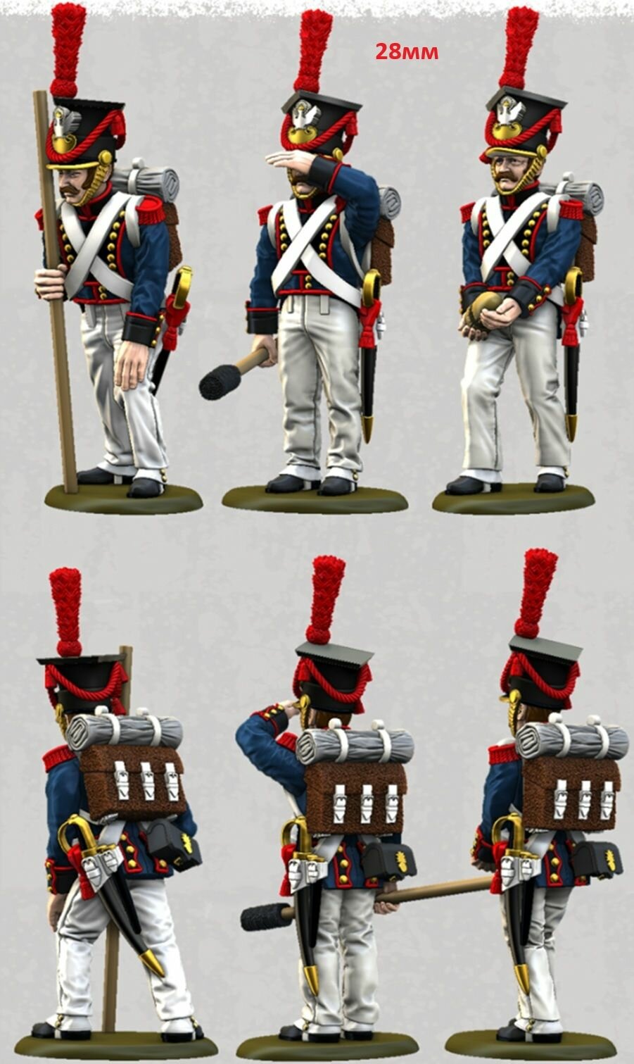 Наполеоника Regimental Artillery Firing(28мм) 1811-1814