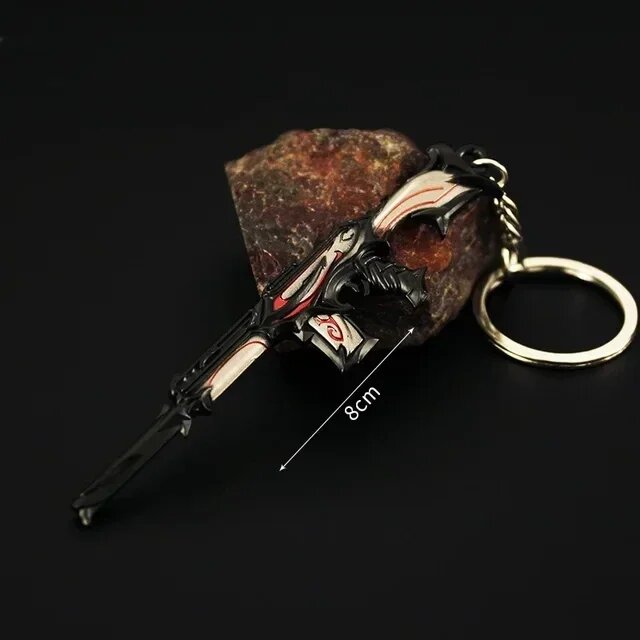 Модель Valorant Melee Reaver, кулон, брелок для мужчин,5 9 см, модный металлический брелок для ключей с кожей, искатель фанатов, коллекция, декор, ювелирное изделие, подарок