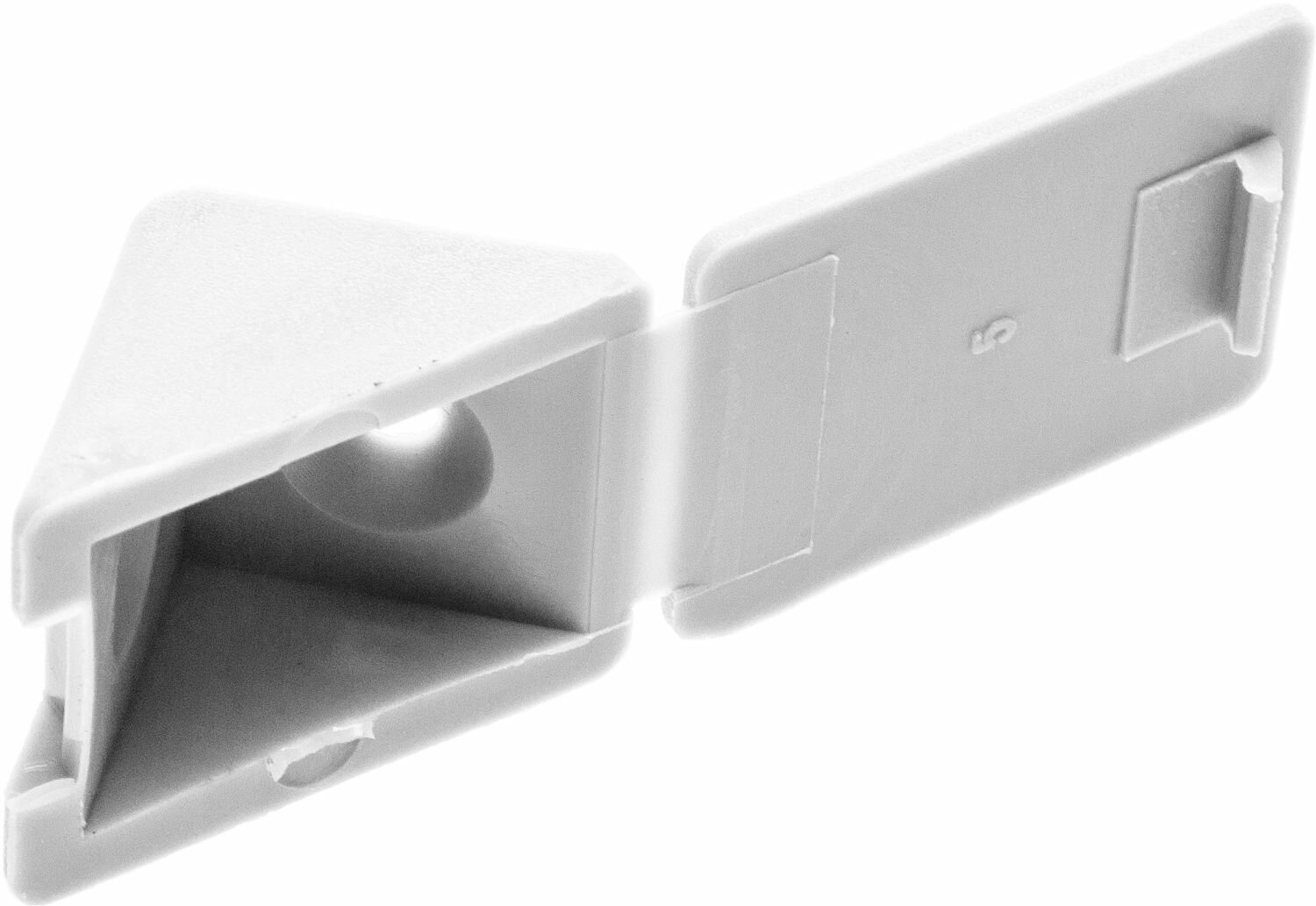 Уголок мебельный ЗУБР, цвет белый, 4.0 x 15 мм, 4 штуки, с шурупом 4-308256-3