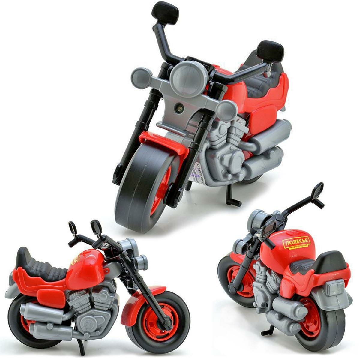Гоночный детский мотоцикл «Байк» из пластика, яркий цвет, устойчивый, для активных игр