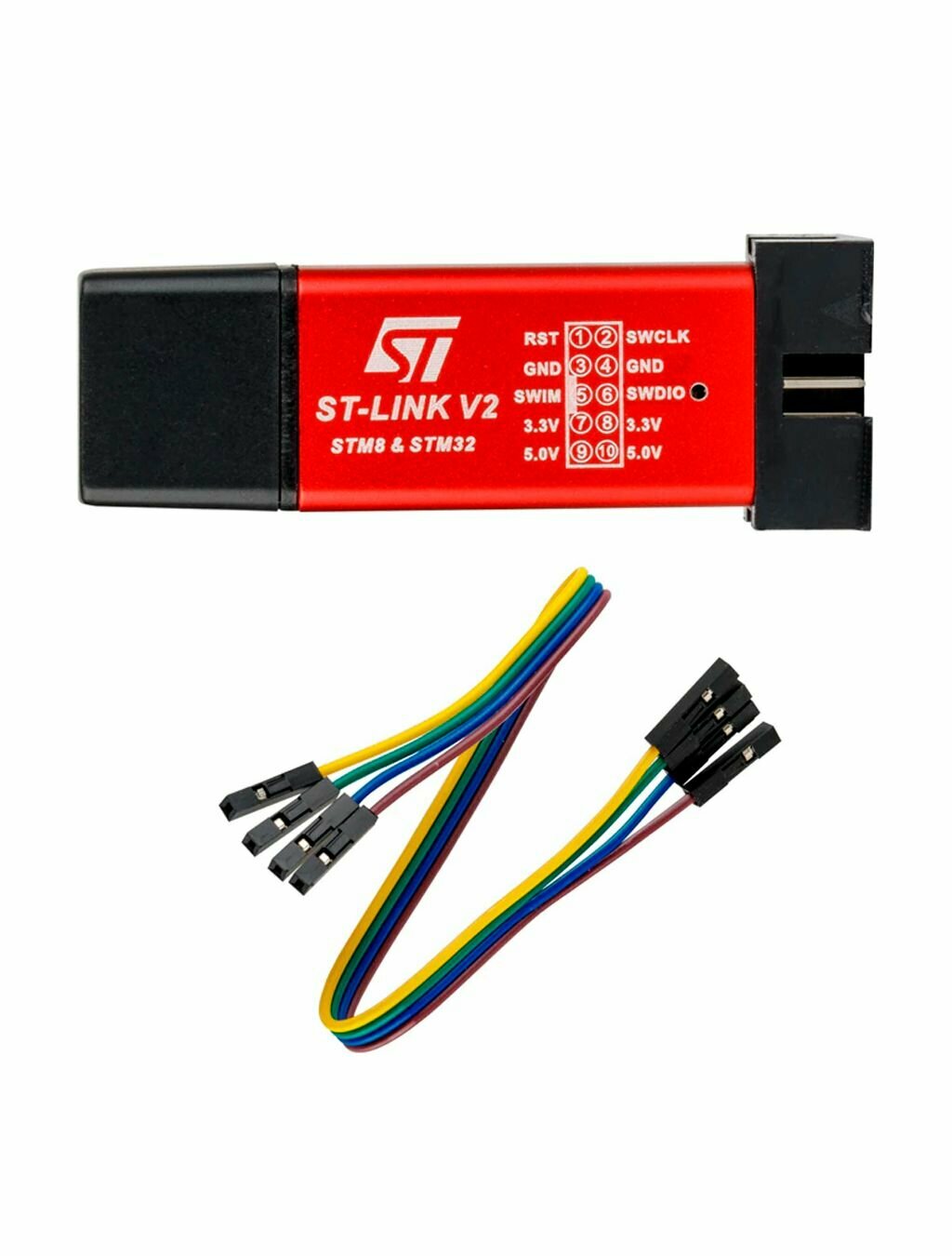 Программатор ST-LINK V2 Mini SWIM/SWD ARM STM8/STM32