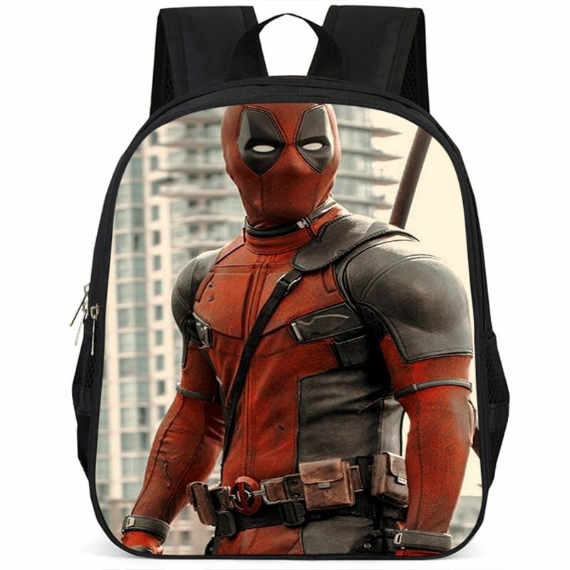 Прочный рюкзак Дэдпул 15 дюймов для школьников из оксфордской ткани, стиль G