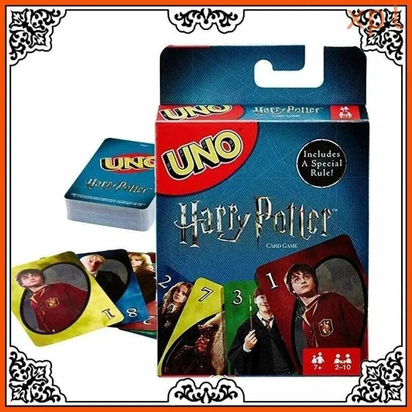 Самый популярный в 2025 годуНастольная карточная игра UNO Гарри Поттер карт, Новая версия игры для всей семьи