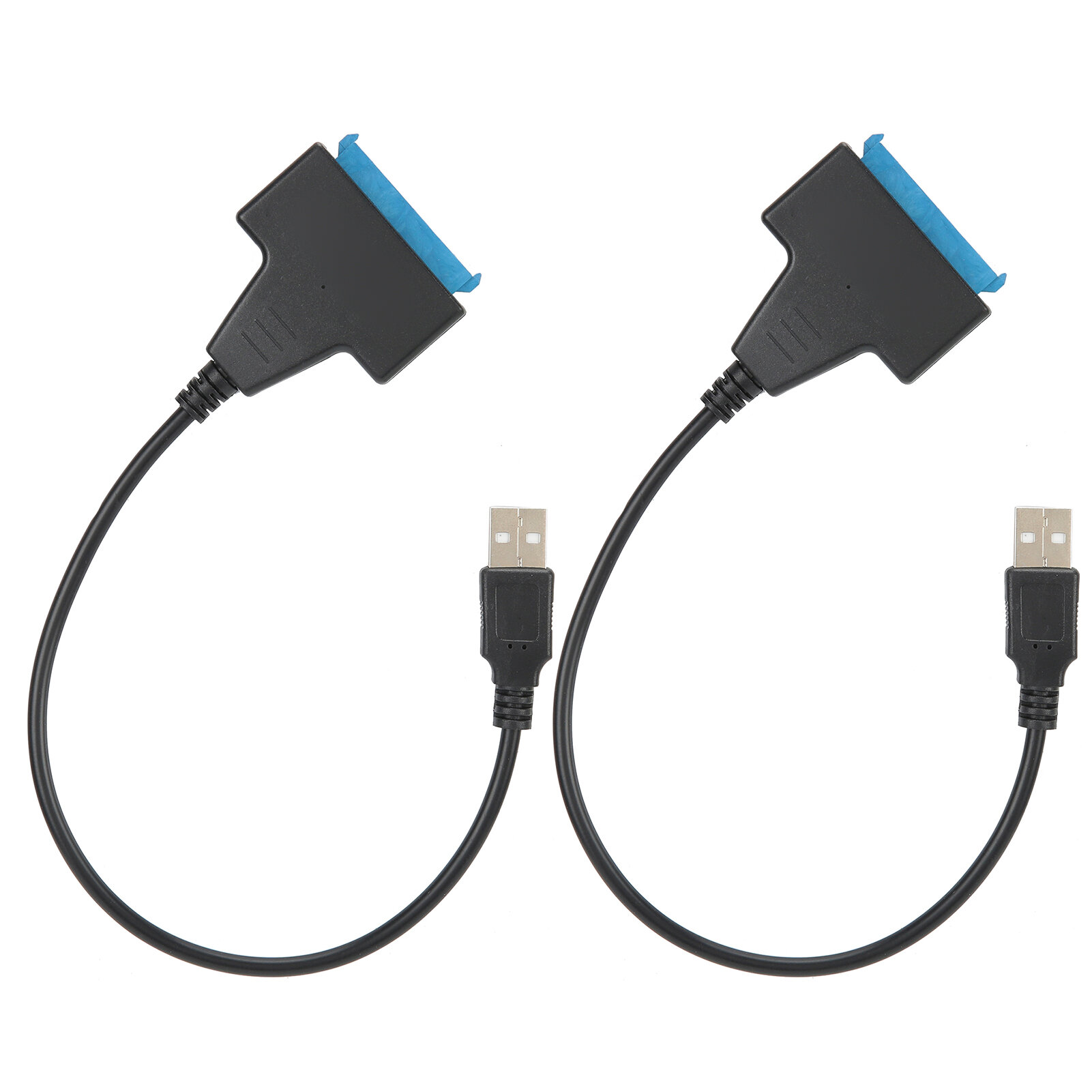 2 шт. портативных USB 2.0-портовых кабеля с удлиненным корпусом для интерфейса SATA, аксессуар для оборудования.