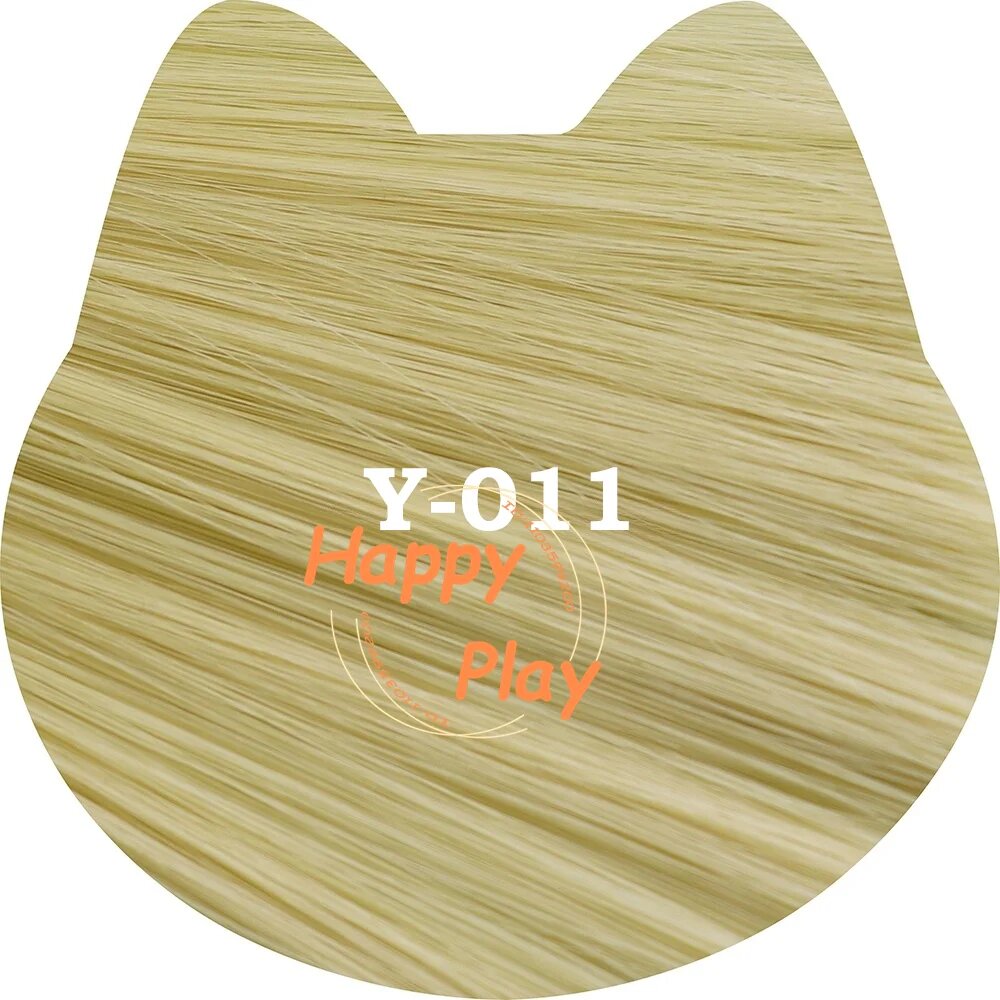 Синтетический парик для косплея желтый 60 см с челкой Y-011