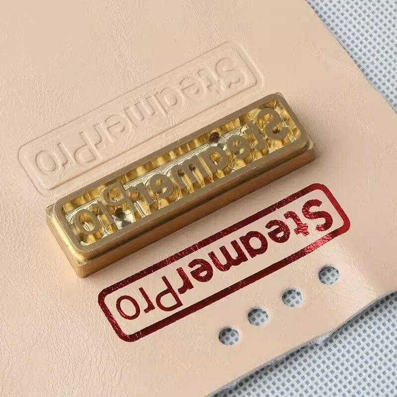 Клише для тиснения кожи, Латунный, персонализированный, 10cm