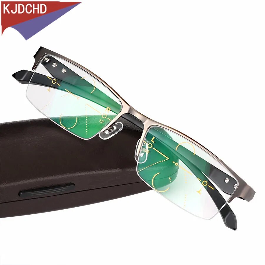 KJDCHD титановые прогрессивные очки для чтения