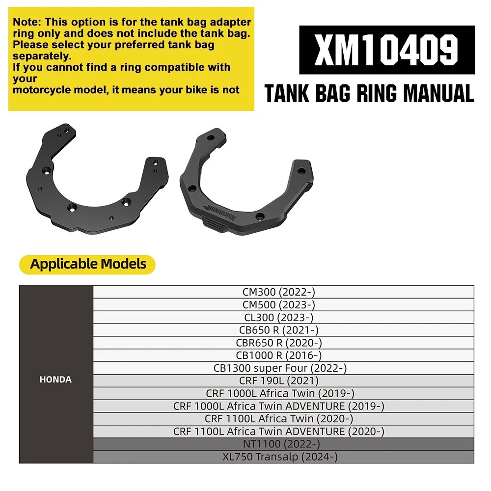 Rhinowalk мотоциклетная магнитная сумка на бак, быстросъемная водонепроницаемая противоугонная сумка 6,5 л для BMW KTM Beneli HONDA CFMOTO DUCATI Some Moto XM10409