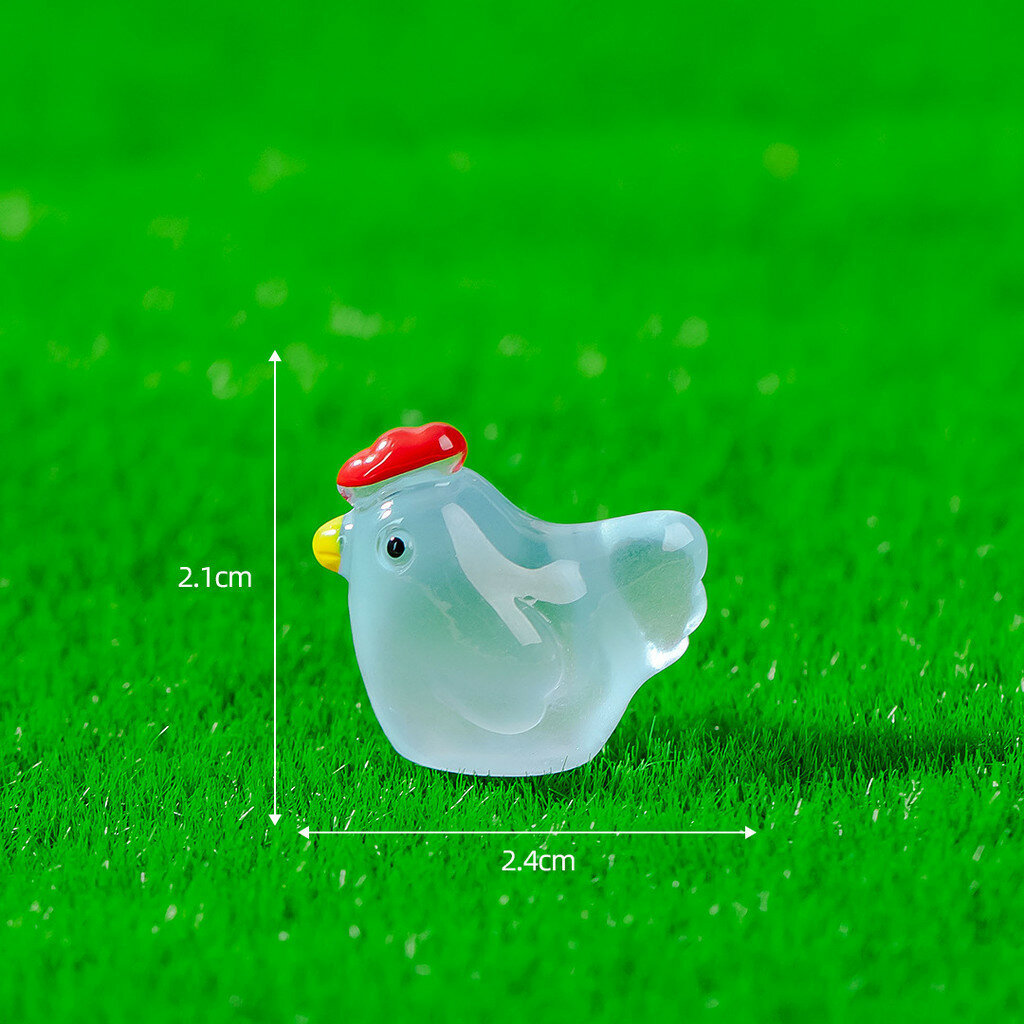 Ночник садовый resin chicken, синий