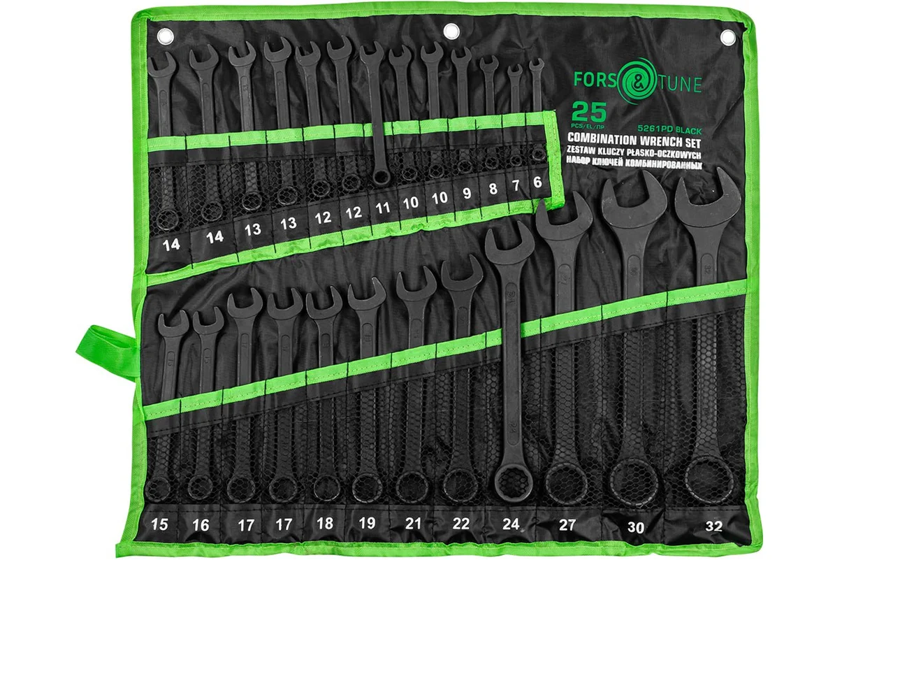Ключи комбинированные FORSandTUNE, набор 25 предметов, в чехле