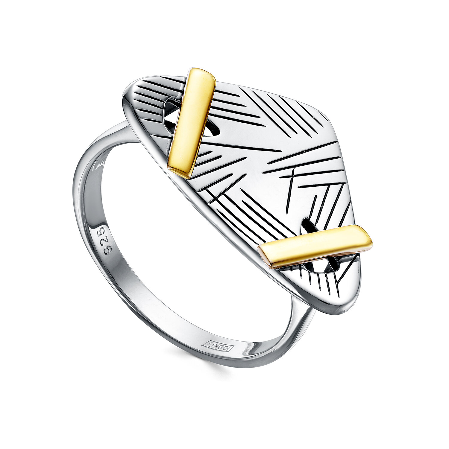 Кольцо, серебро, 925 проба