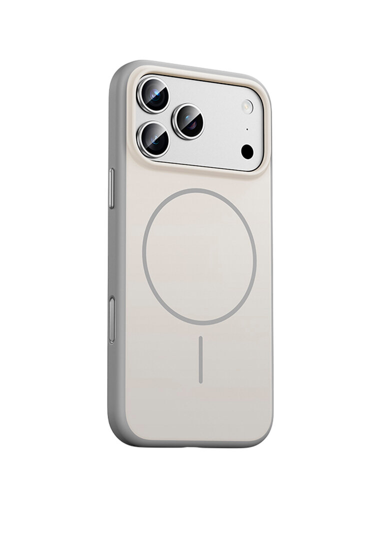 Чехол iPhone 17 Pro KEEPHONE Sumee MagSafe Прочная конструкция с задней панелью из ПК, кромкой из ТПУ - Серый
